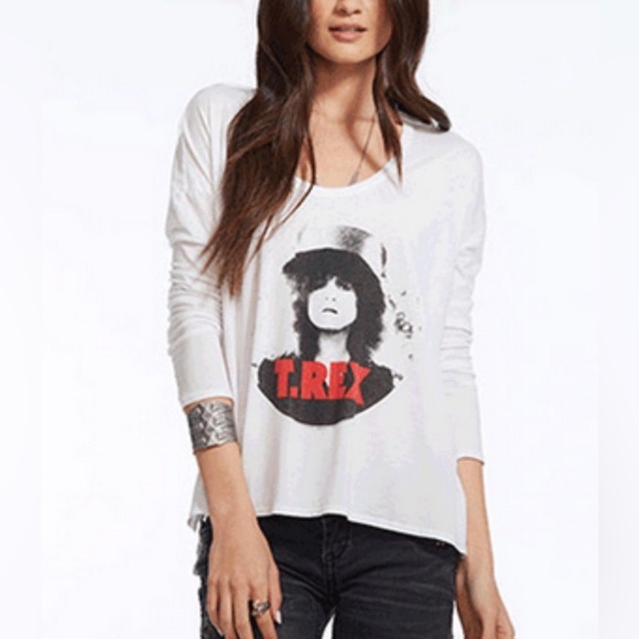 Chaser | Tops | New Xs Chaser Graphic Trex Slider Long Sleeve Flowy T ...